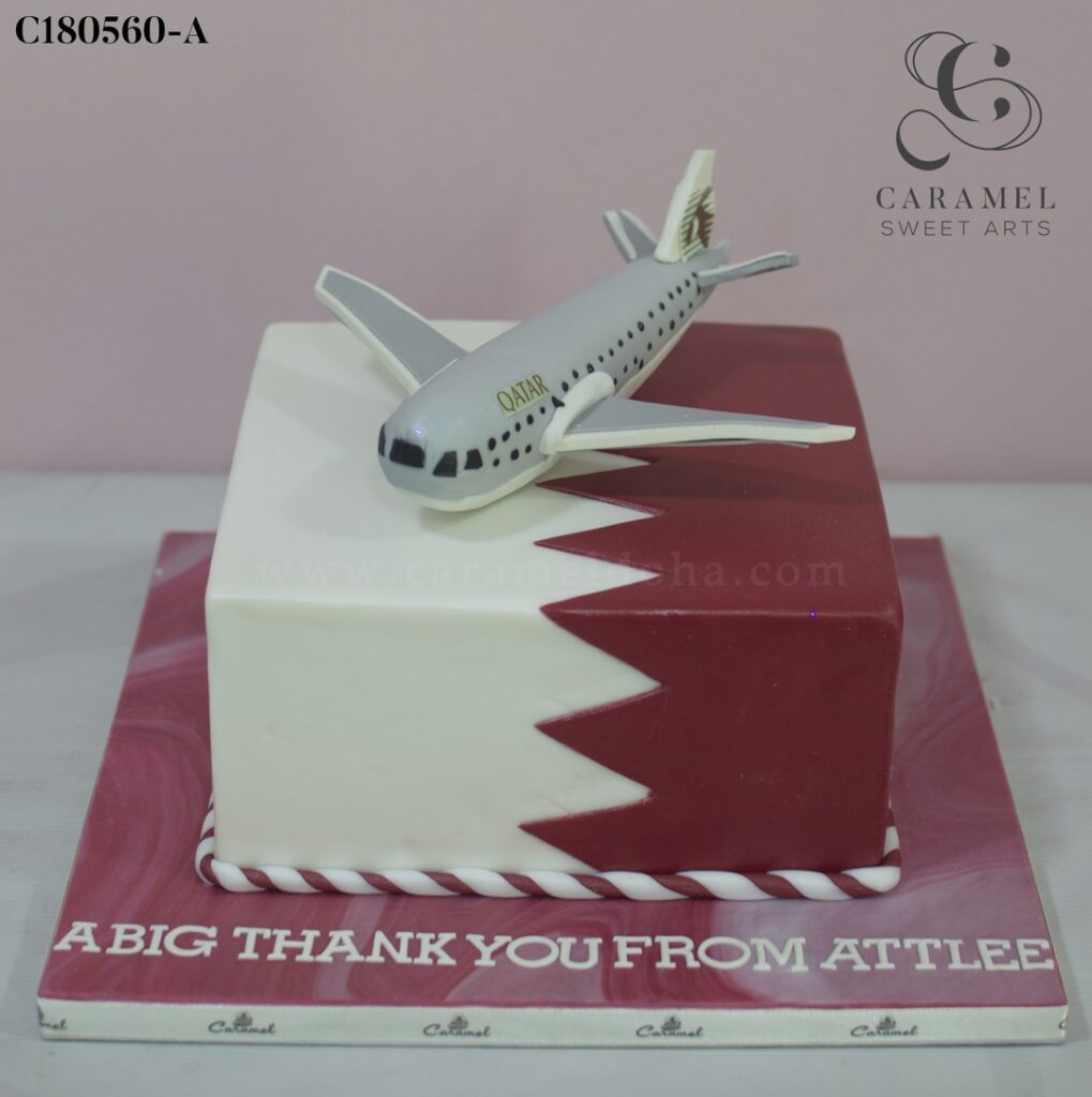 Qatar Airways Cake – Caramel Sweet Arts