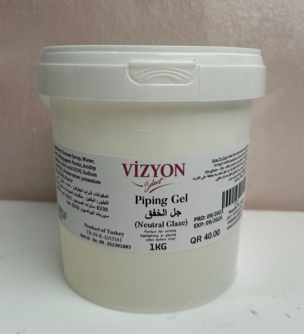 Piping Gel 1kg (Neutral Glaze) - Caramel Sweet Arts